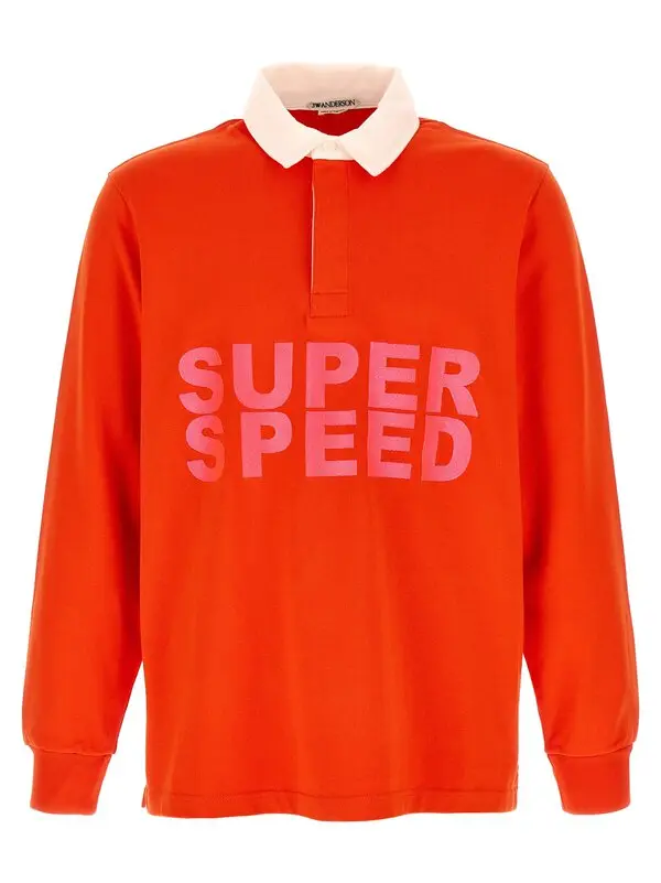 JW Anderson J.w.anderson 'super Speed' Polo Shirt - Red