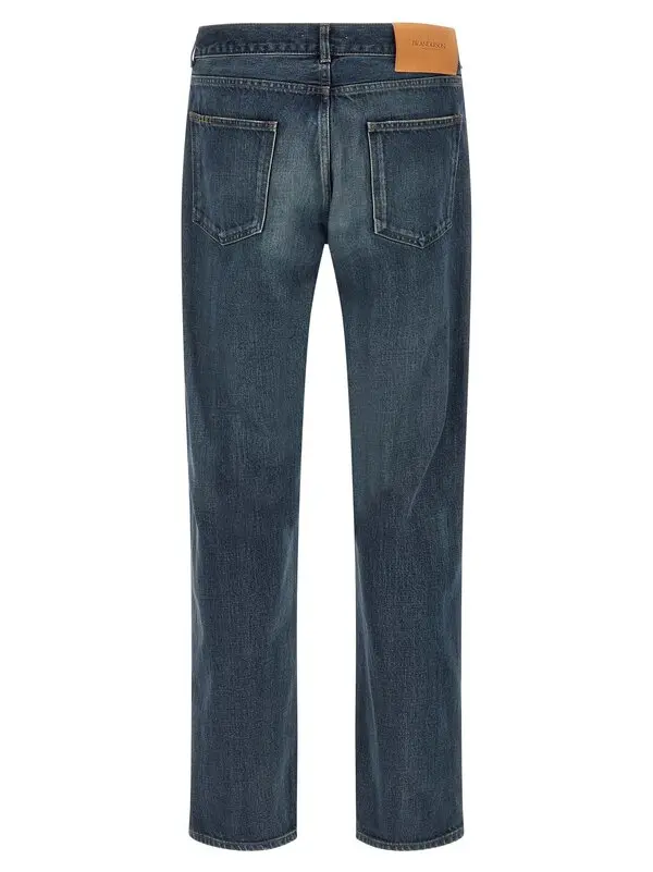 JW Anderson Japanese Denim Jeans With Distressed Details
