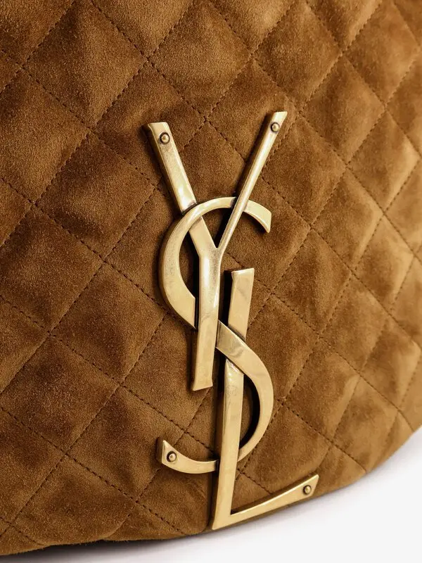 Saint Laurent Icare Hobo Suede Handbag - Multicolor