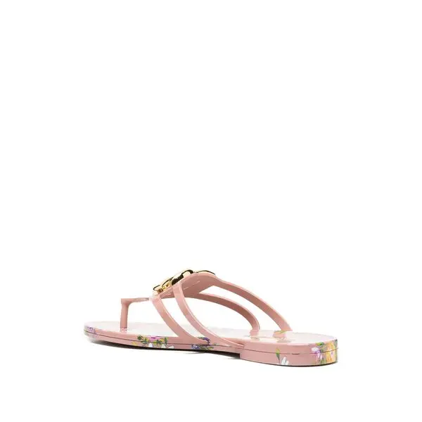 Dolce & Gabbana Floral Print Rubber Flip Flops