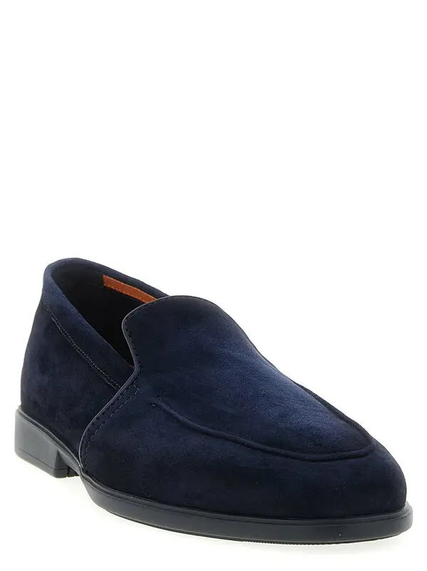 Santoni Malibù Suede Loafers
