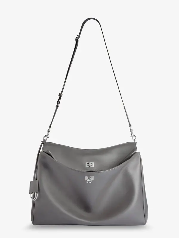 Balenciaga Rodeo Leather Messenger Bag - Gray