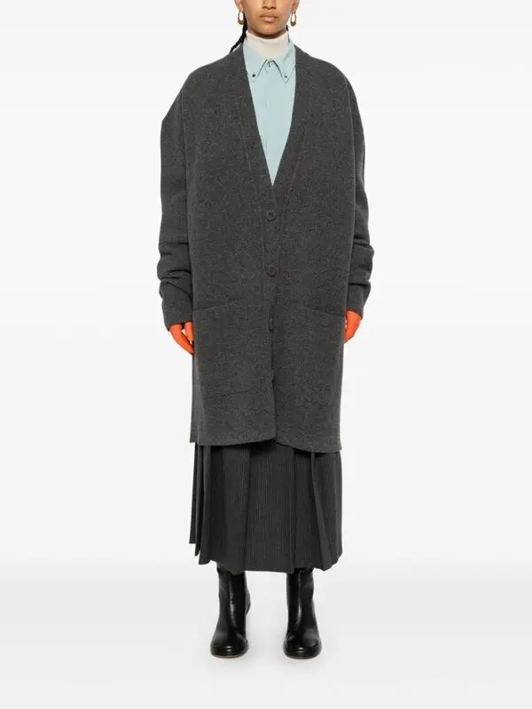 JIL SANDER Oversized Wool Cardigan - Multicolor