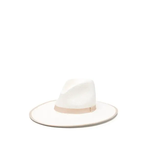 Max Mara Woven Hat With Ribbon Trim - White