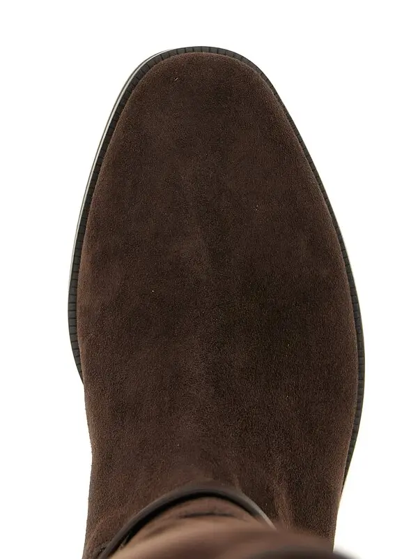 JIMMY CHOO Lawton Suede Boots - Brown