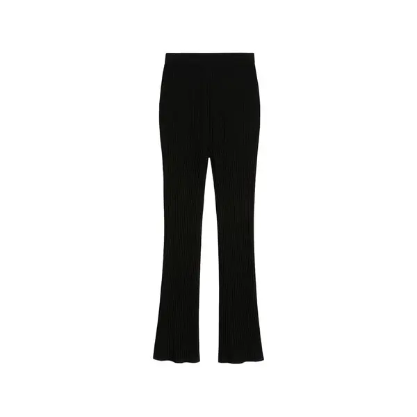 Max Mara Flared Hem Trousers - Black