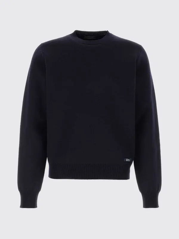 Prada Ribbed Crew Neck Sweater - Blue