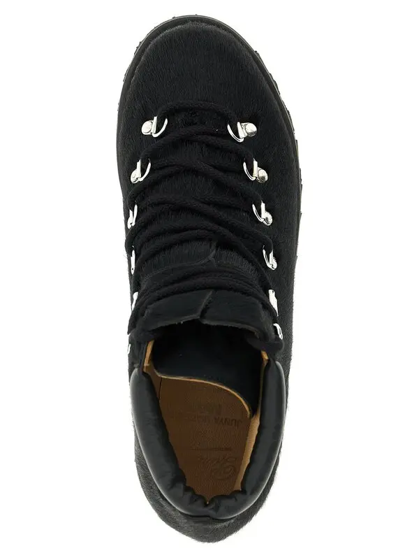Junya Watanabe X Paraboot Pony Hair Lace Up Boots