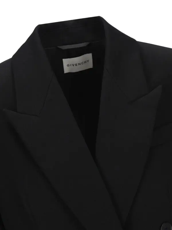 Givenchy Asymmetrical Cut-out Wool Jacket - Multicolor