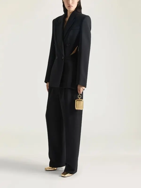 Givenchy Asymmetrical Cut-out Wool Jacket - Multicolor