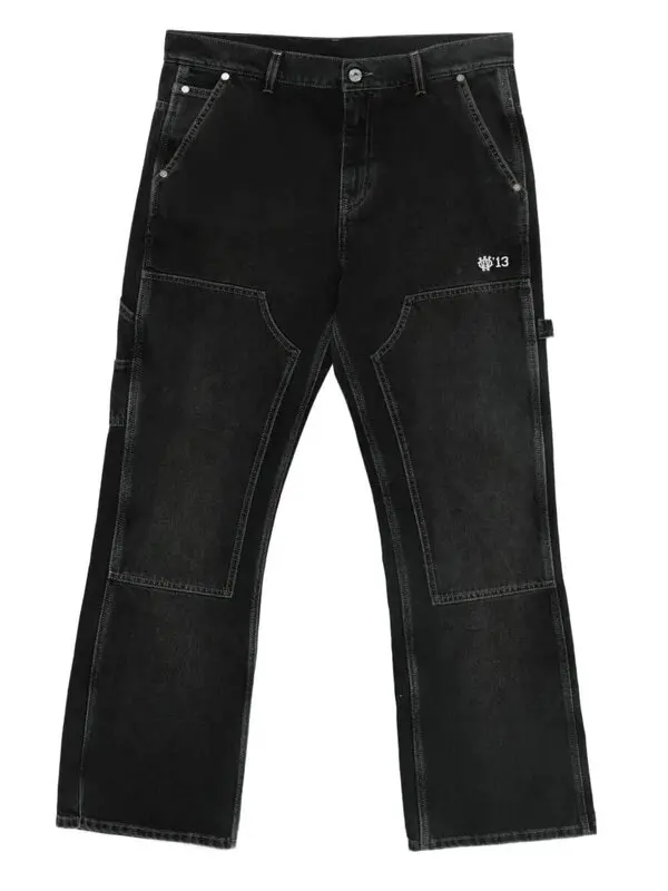 Off-White Gothic Ow Flare Carpenter Jeans - Multicolor