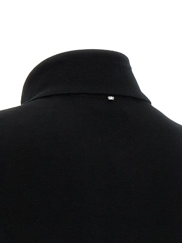 Sportmax Baffo1234 Stretch Viscose Knit Shirt - Black