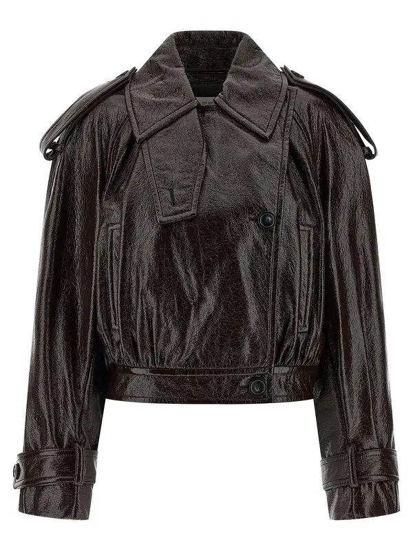 Sportmax Beta1234 Short Trench Coat - Brown
