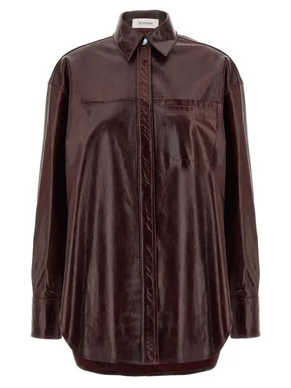 Sportmax Borel Leather Shirt - Multicolor