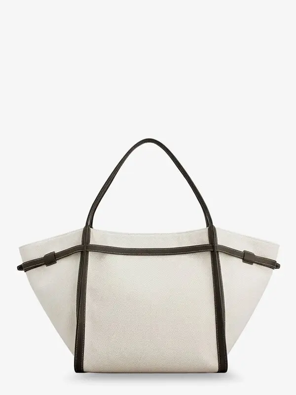 TOD'S Tim Canvas And Leather Medium Shopping Bag - Multicolor