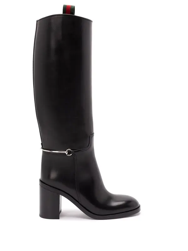 Gucci Charlotte Leather Boots
