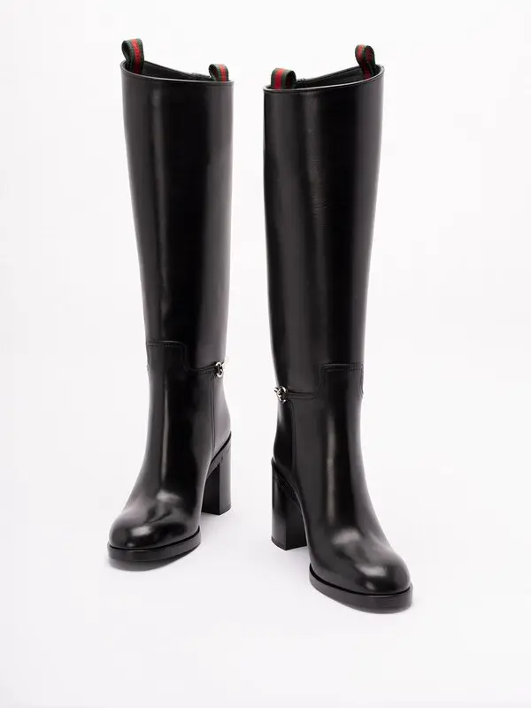 Gucci Charlotte Leather Boots