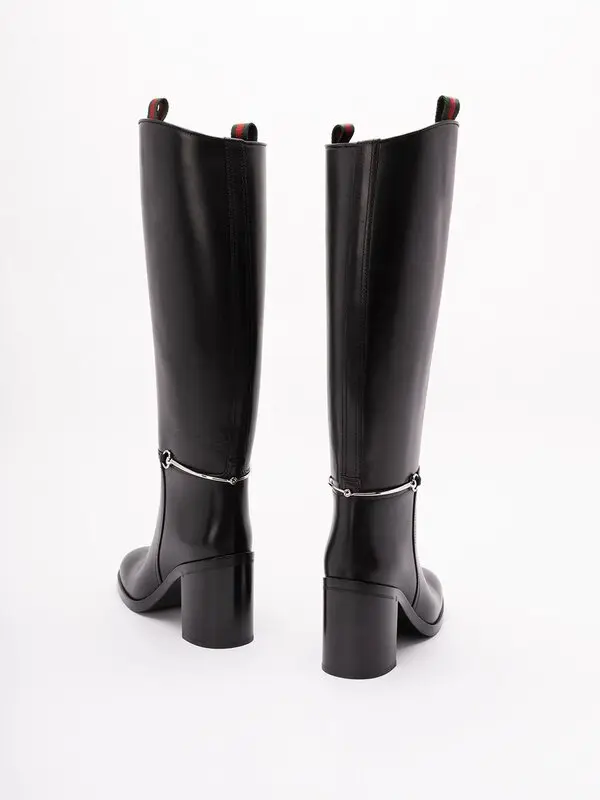 Gucci Charlotte Leather Boots