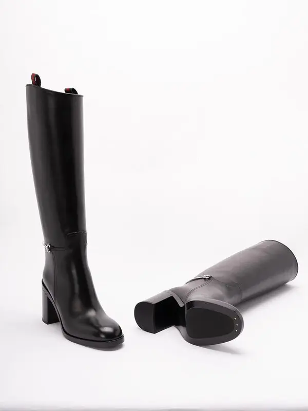 Gucci Charlotte Leather Boots