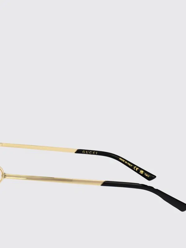 Gucci Octagon Sunglasses With Gold Tone Metal