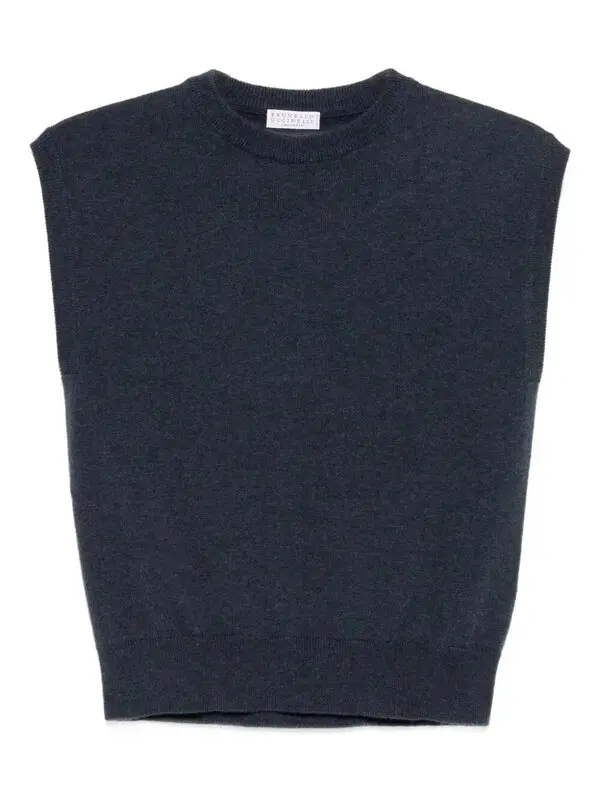 Brunello Cucinelli Cashmere Knitted Vest - Multicolor