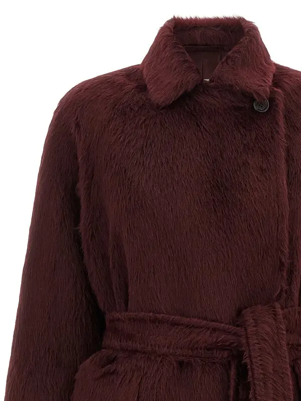 Max Mara Albata1234' Alpaca Wool Blend Robe Coat