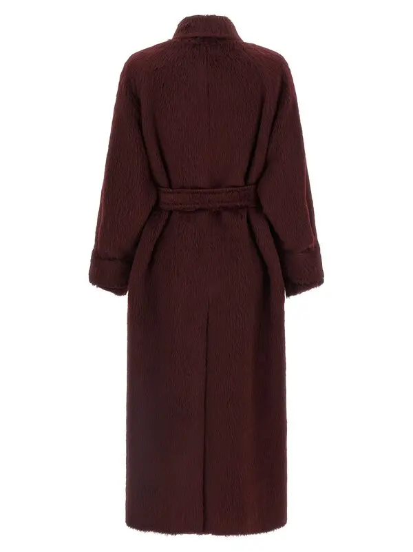 Max Mara Albata1234' Alpaca Wool Blend Robe Coat - Multicolor