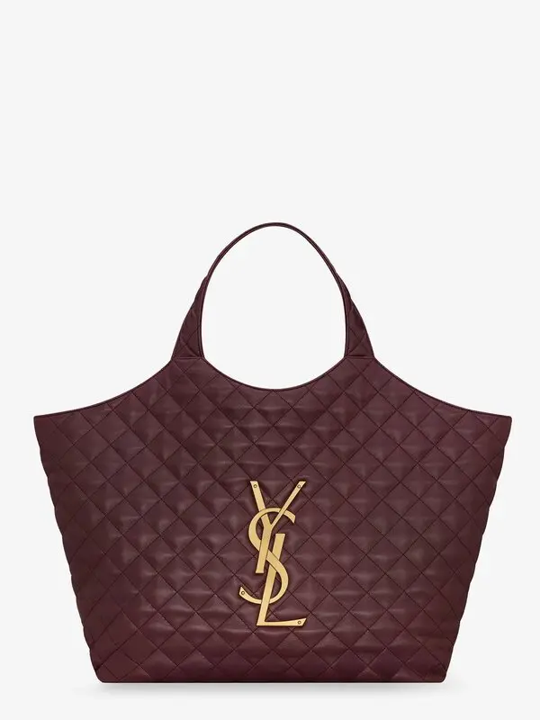 Saint Laurent Quilted Leather Handbag With Cassandre Logo - Multicolor