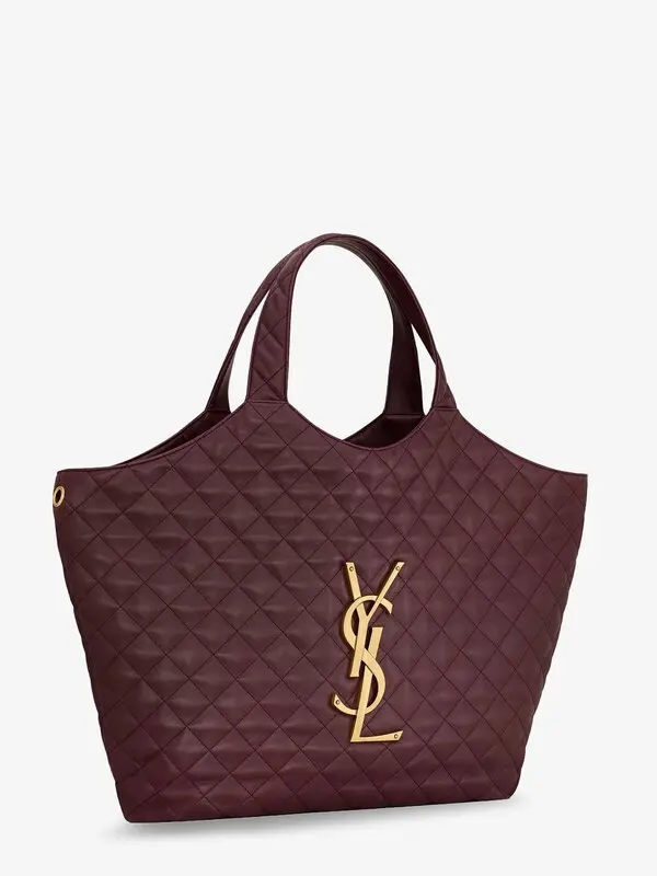Saint Laurent Quilted Leather Handbag With Cassandre Logo - Multicolor