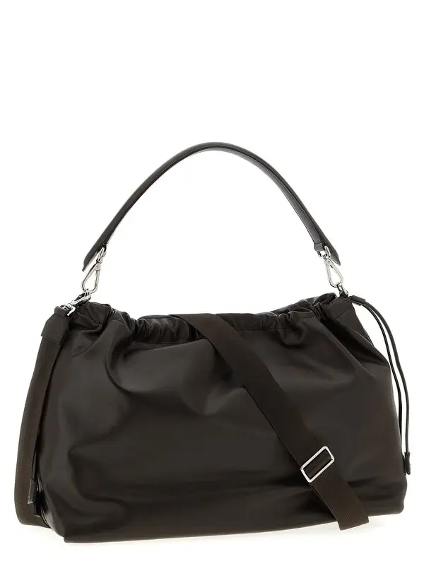Fendi Flux Maxi Messenger Handbag - Brown