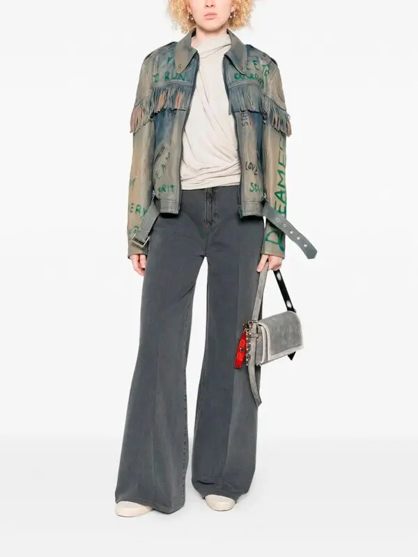 GOLDEN GOOSE Journey Full Zip Jacket 'olimpia' Lettering