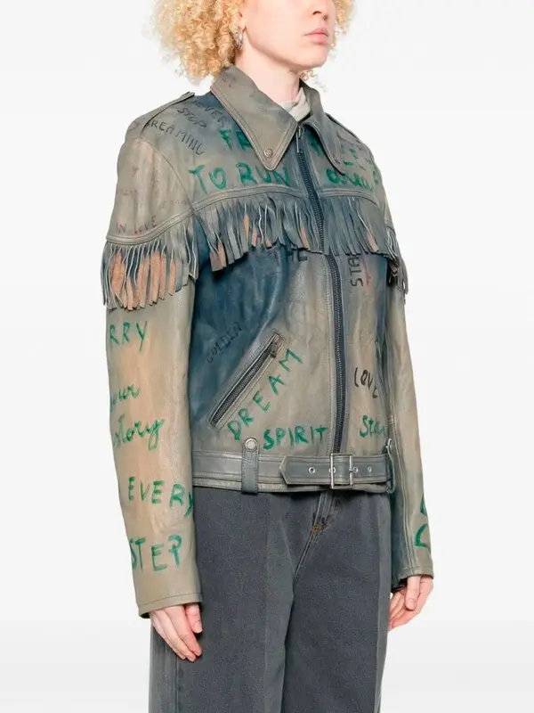 GOLDEN GOOSE Journey Full Zip Jacket 'olimpia' Lettering