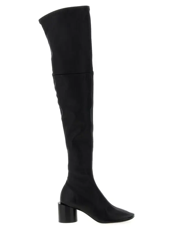 JIL SANDER Nappa Over The Knee Boots - Black