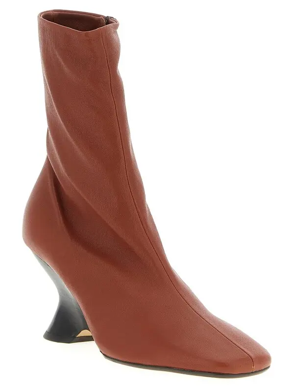 Dries Van Noten W.l. Ankle Boots - Brown