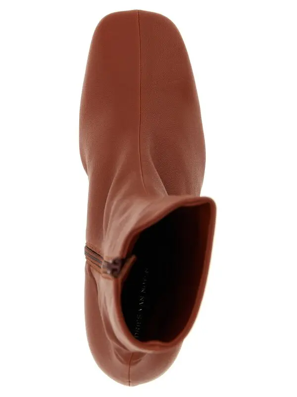 Dries Van Noten W.l. Ankle Boots - Brown
