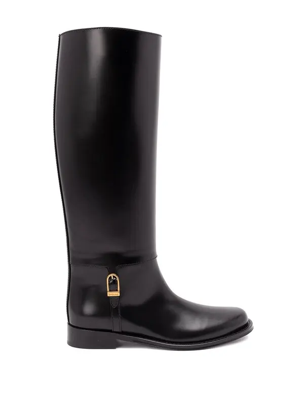 Saint Laurent Julia Knee High Leather Boots