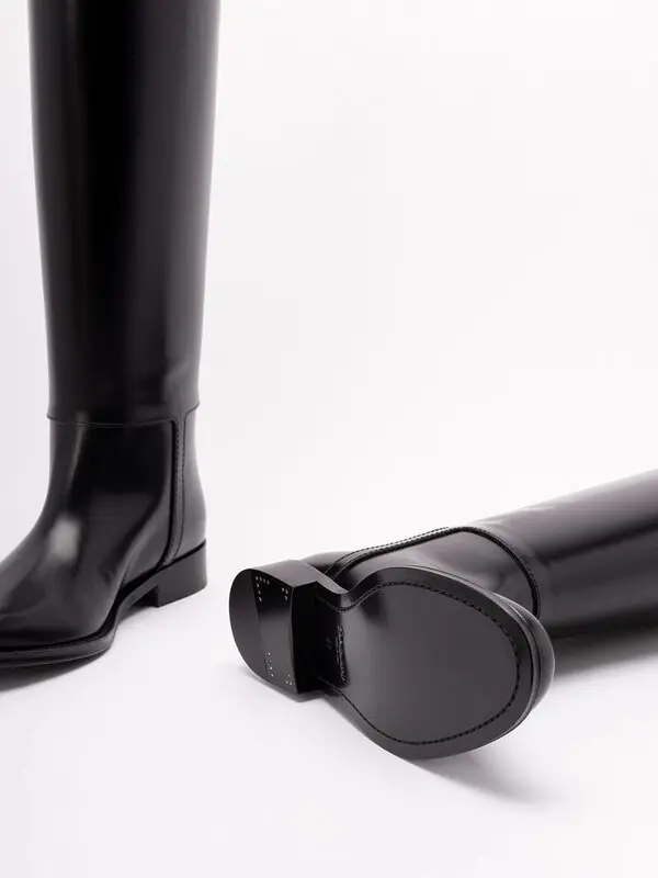 Saint Laurent Julia Knee High Leather Boots