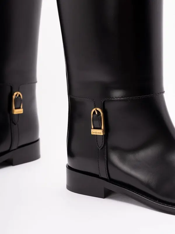 Saint Laurent Julia Knee High Leather Boots
