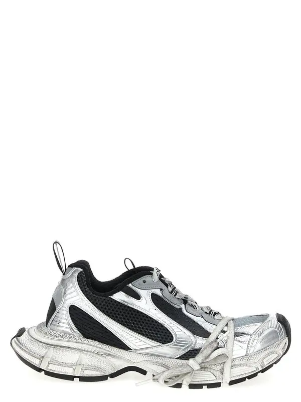 Balenciaga 3xl Mesh And Polyurethane Sneakers - Silver