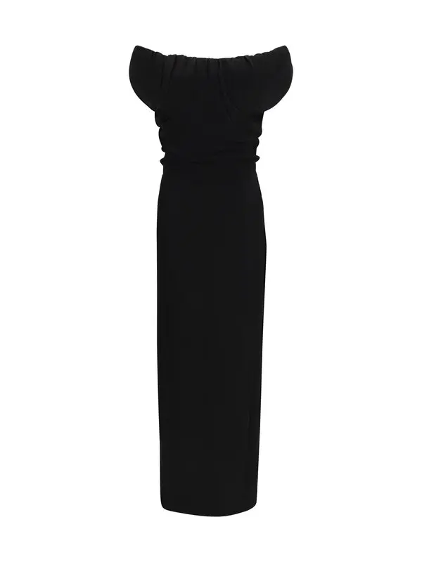 VIVIENNE WESTWOOD Ginnie Amber Draped Long Dress - Black