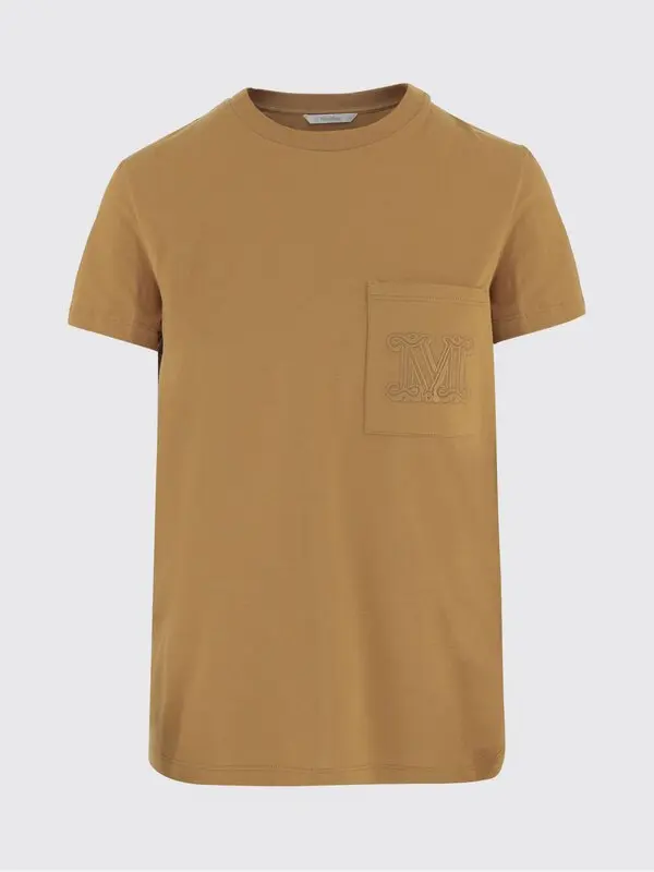 Max Mara Logo Pocket T-shirt - Brown