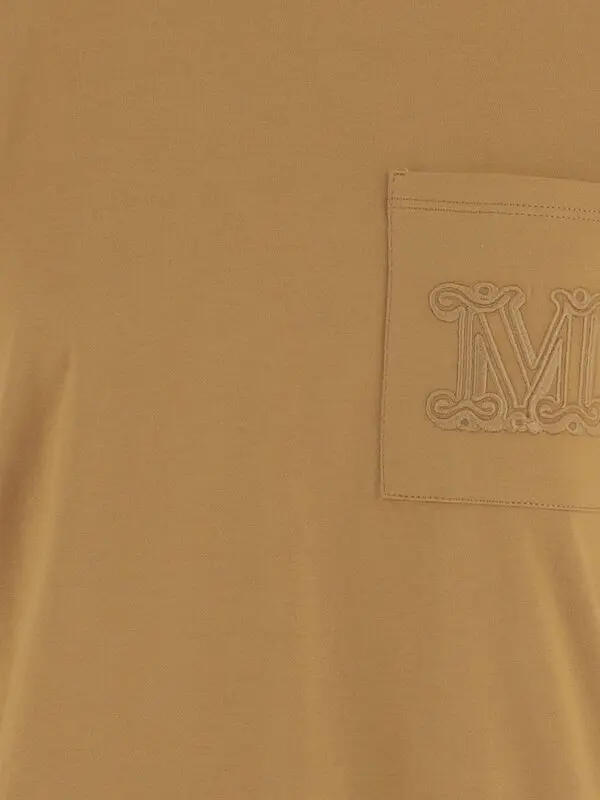 Max Mara Logo Pocket T-shirt - Brown