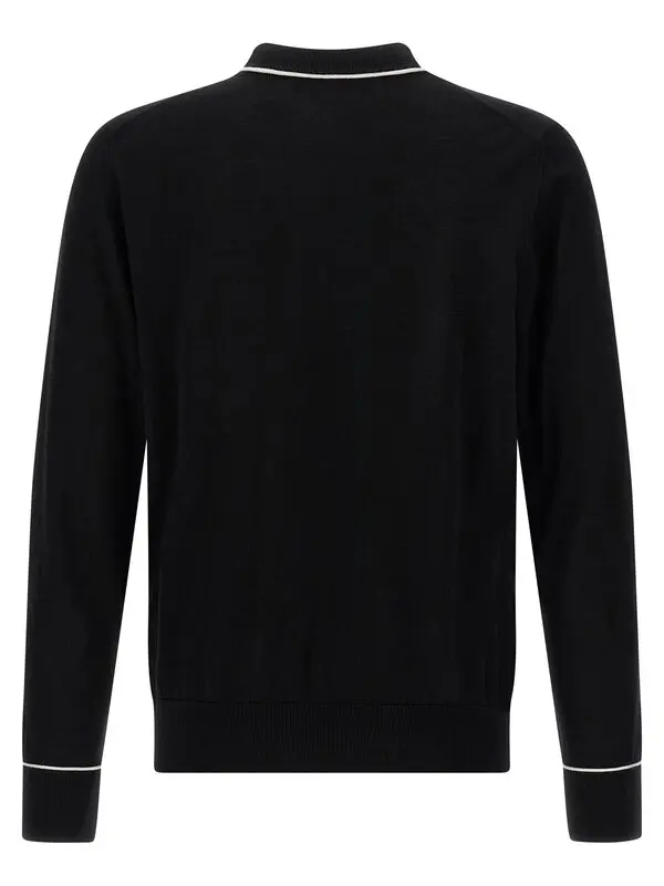Dolce & Gabbana Fine Wool Crewneck Sweater With Embroidered Logo