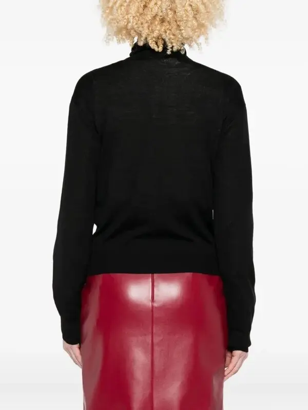Saint Laurent Wool Turtleneck Sweater - Multicolor