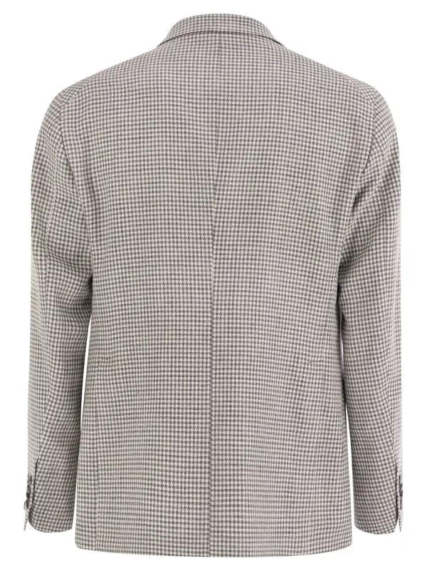 Tagliatore Montecarlo Linen And Cotton Jacket - Gray