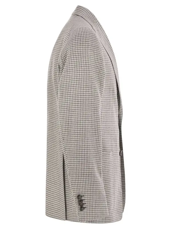 Tagliatore Montecarlo Linen And Cotton Jacket - Gray