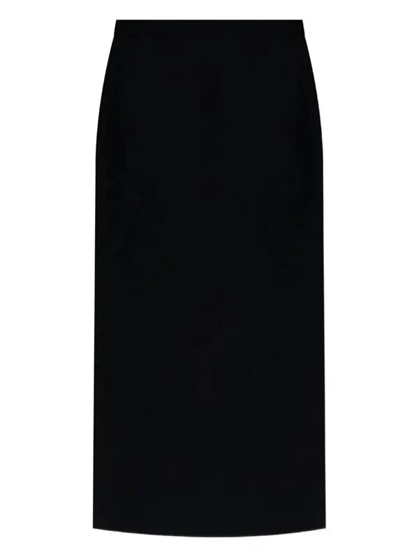Givenchy Black Viscose Midi Skirt - Multicolor