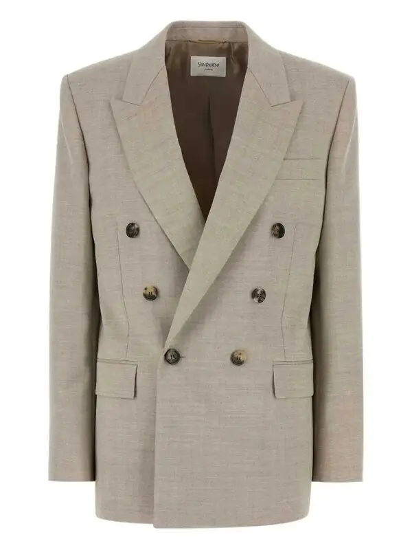 Saint Laurent Double-breasted Wool Blazer