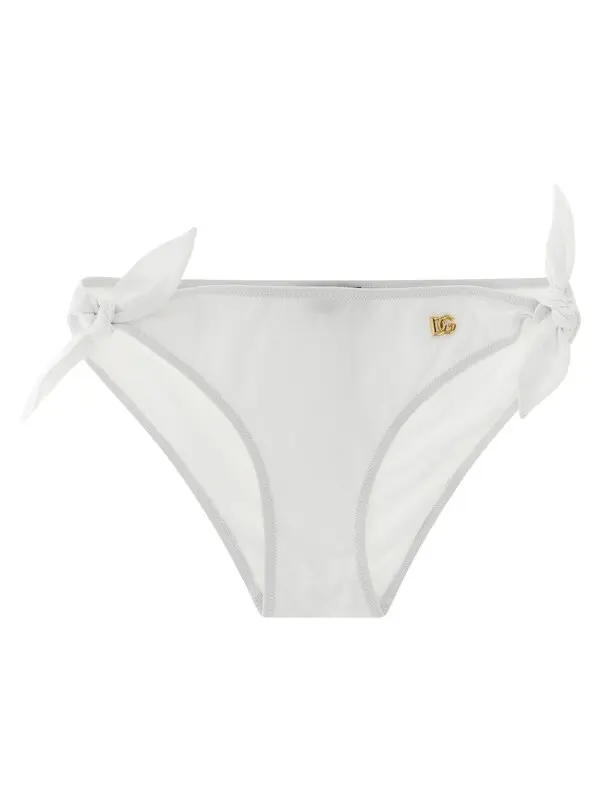 Dolce & Gabbana Bikini Briefs With Logo Detail - White