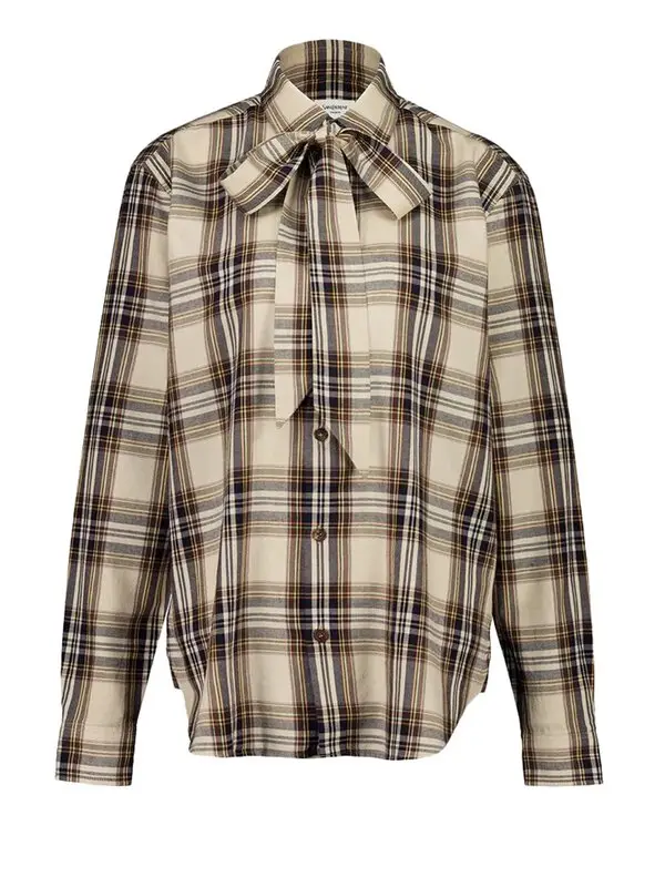 Saint Laurent Relaxed Fit Plaid Shirt - Multicolor
